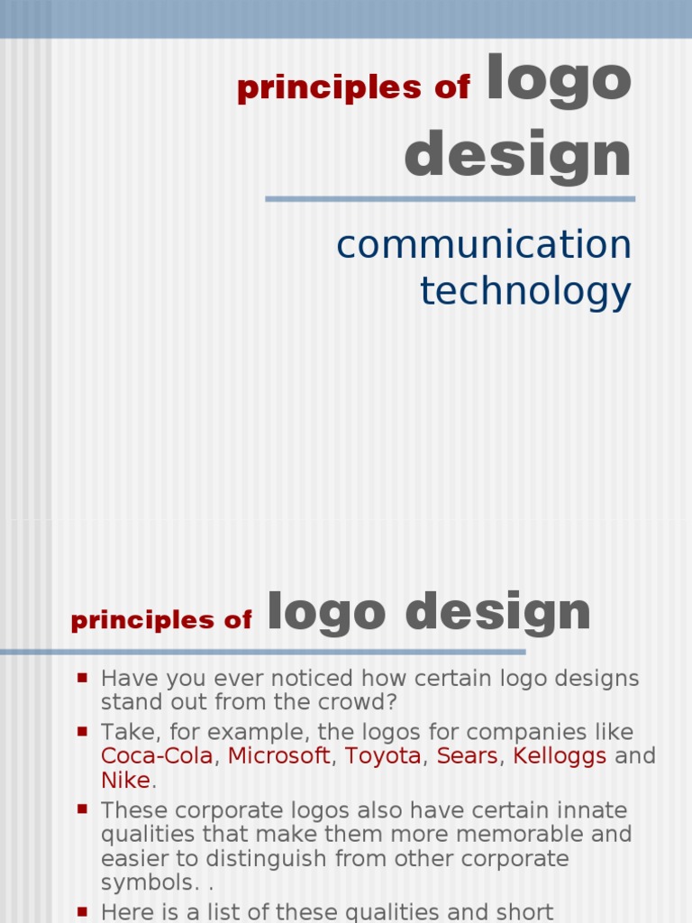 Principles of Logo Design | PDF | Typefaces | Logos
