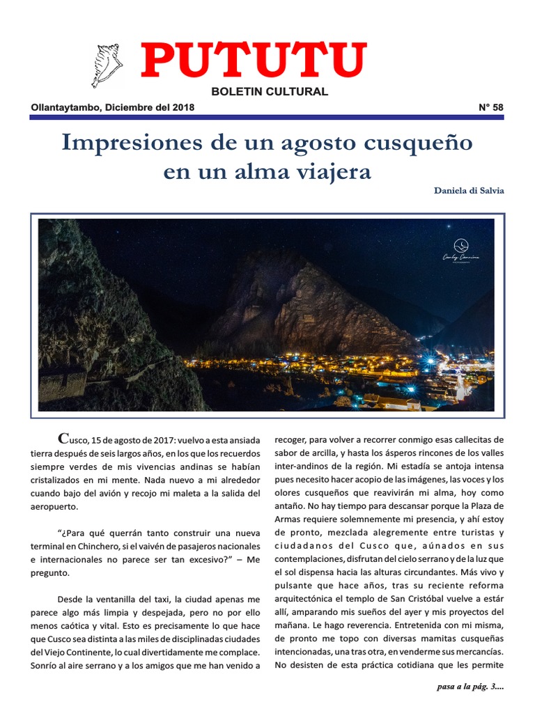 Pututu 58 PDF | PDF | Perú | Panes