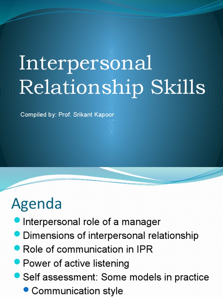 Interpersonal Relationship Skills | PDF | Empathy | Interpersonal ...