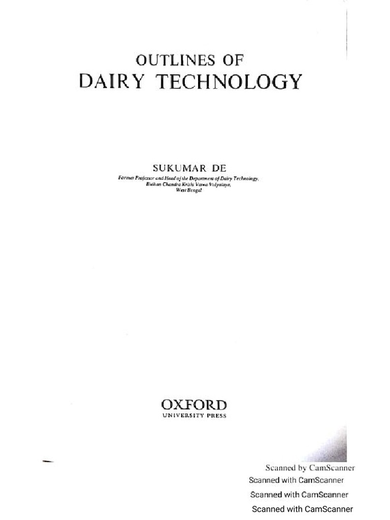 Dairy Technology by Sukumar de PDF | PDF