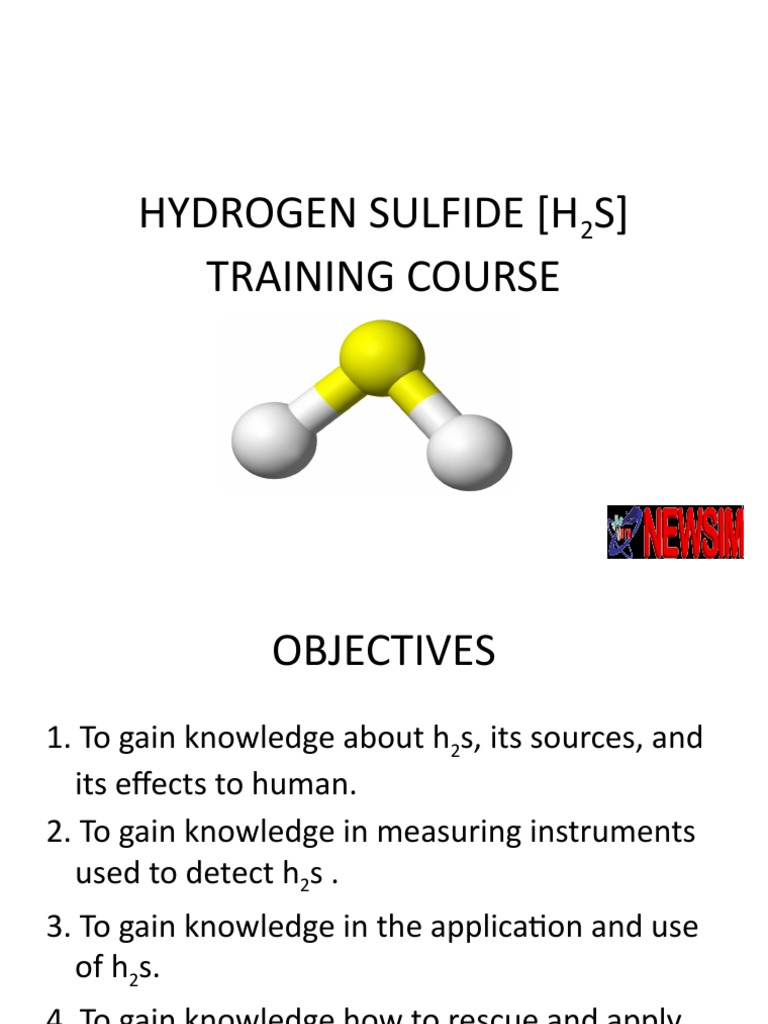 H2S Safety Training Course Overview | PDF | Chemical Substances | Chemistry
