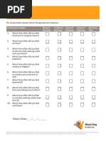 K10 and Scoring Guide | PDF | Mental Disorder | Substance Abuse