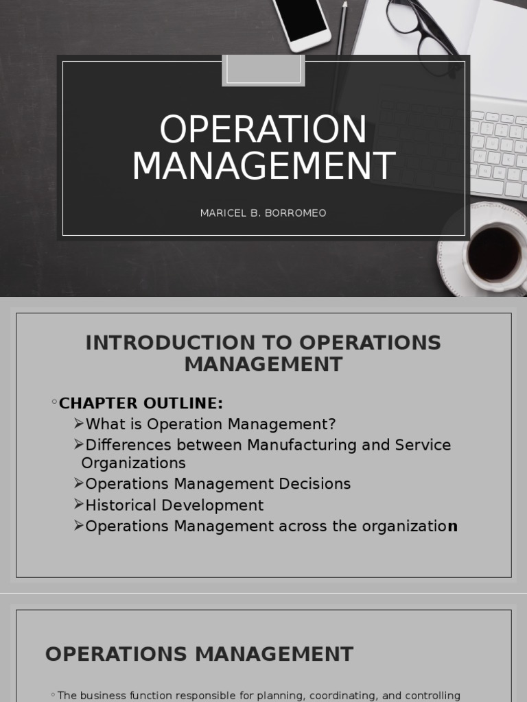 Operation Management 2 | PDF | Strategic Management | Operations Management
