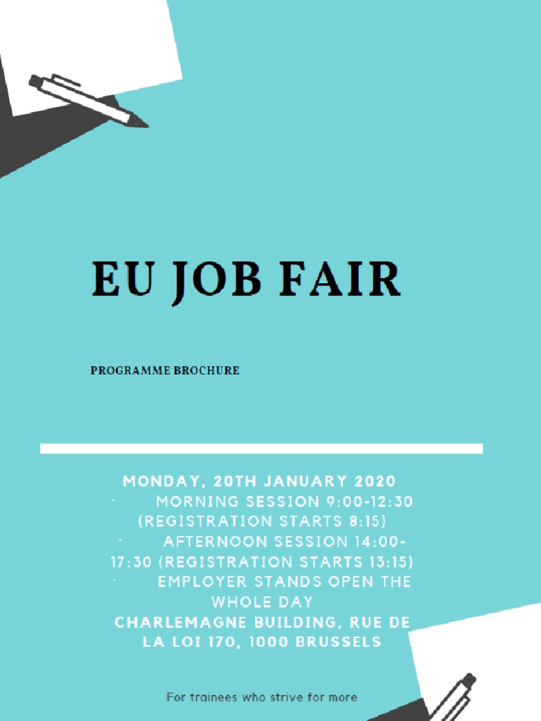 EU Job Fair Program and Preparation Guide | PDF | European Union ...