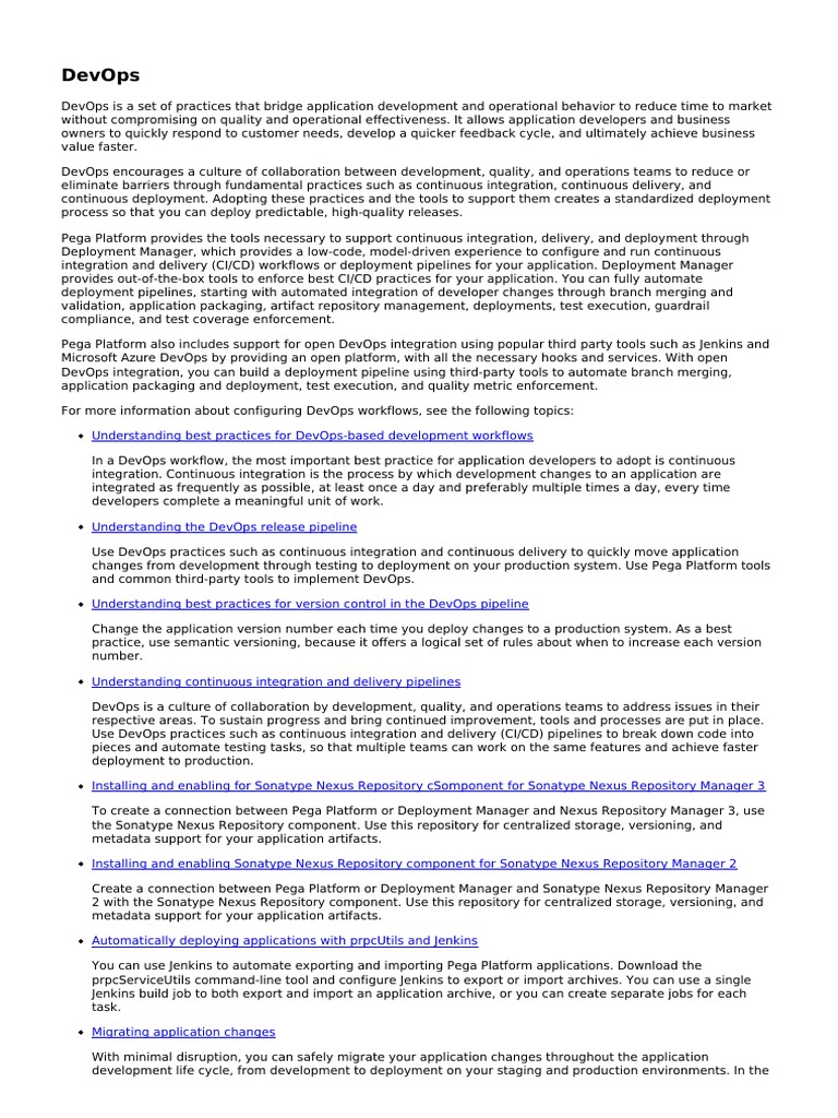 DevOps PDF | PDF | Version Control | Computer Engineering DevOps PDF | PDF | Version Control | Computer Engineering