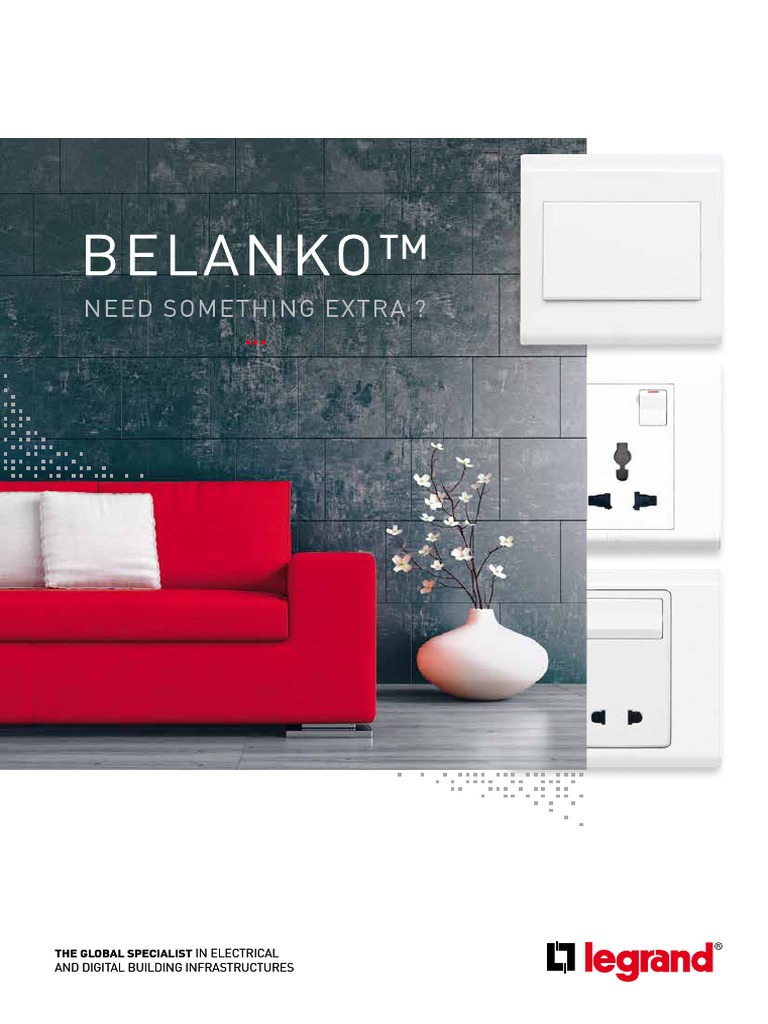 Legrand Belanko Catalogue | PDF | Ac Power Plugs And Sockets | Fluorescent Lamp