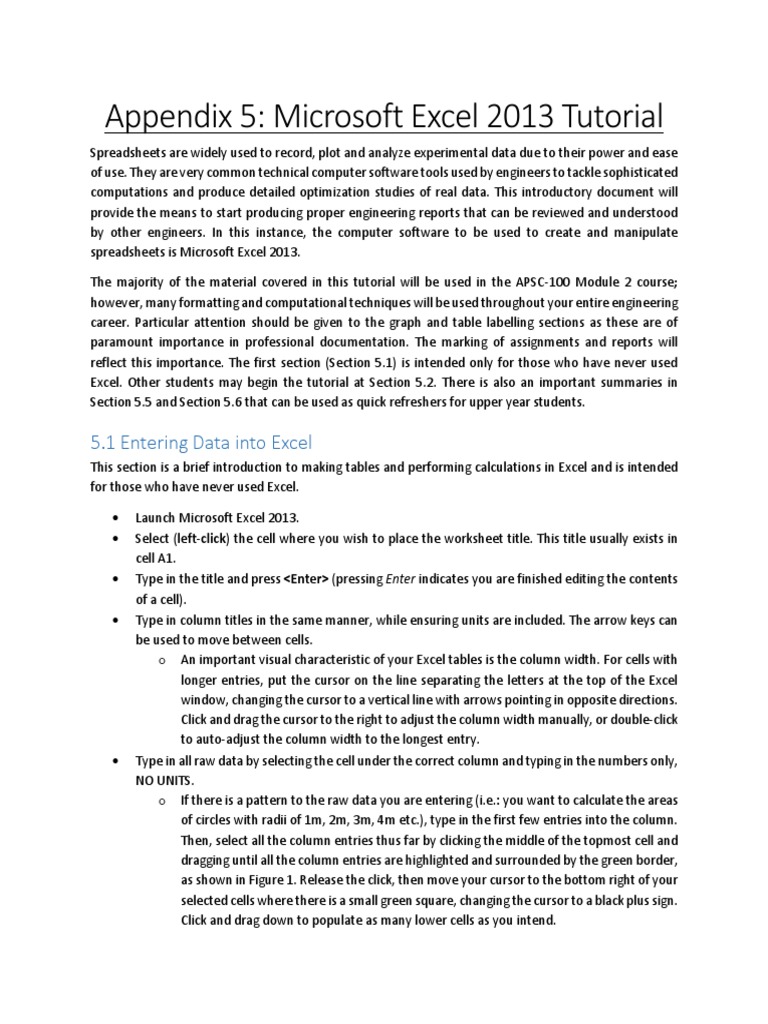 0195 Microsoft Excel 2013 Tutorial PDF | PDF | Regression Analysis | Microsoft Excel