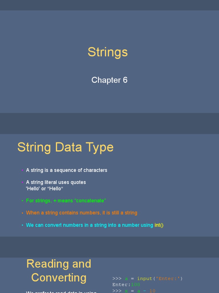 Python 06 Strings Download Free Pdf String Computer Science Computer Data