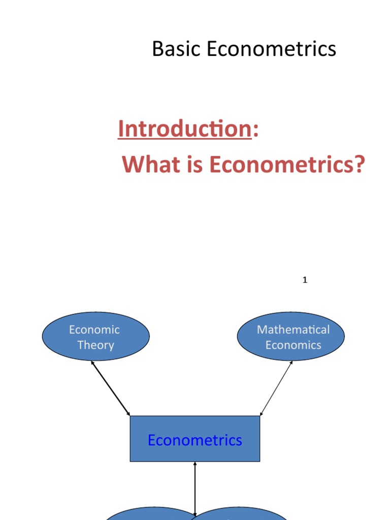 Introduction to Econometrics Basics | PDF | Econometrics | Statistics