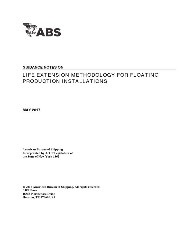 Life Extension Methodology For Floating Production Installations ...