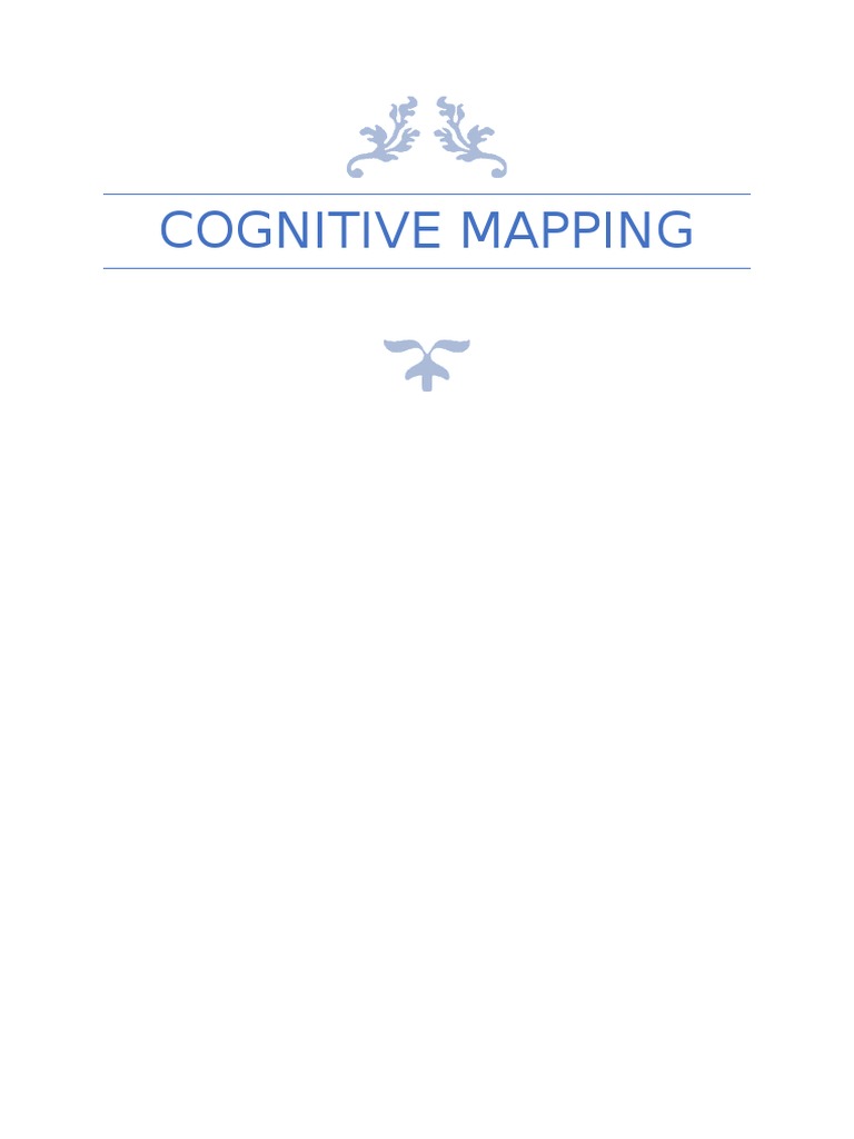 Cognitive Mapping | PDF | Memory | Psychology