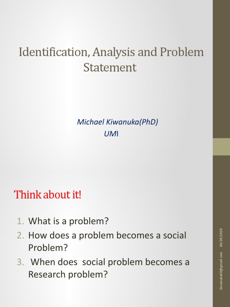 5-Identification, Analysis and Formulation of Problem Statement 2019 ...