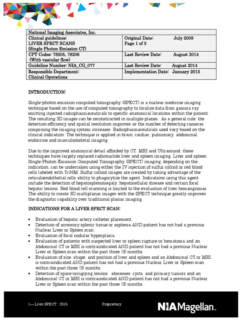 Liver SPECT 2015 | PDF | Medical Imaging | Ct Scan