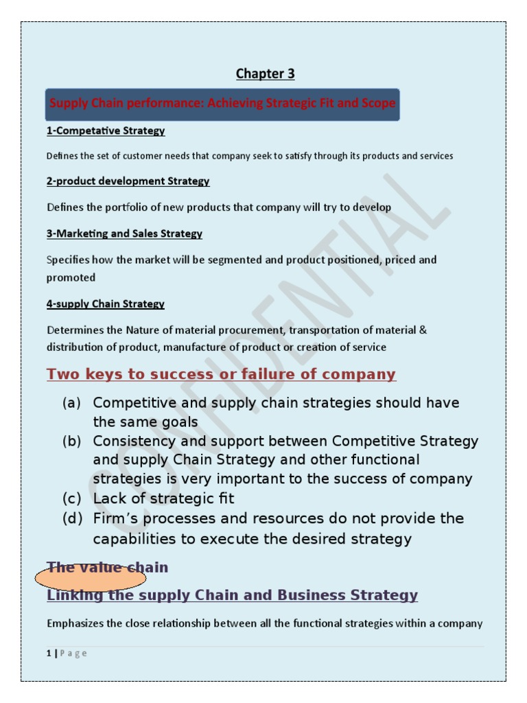 Achieving Strategic Fit and Scope | PDF | Strategic Management | Supply ...