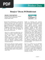 Benefect Decon 30 Safety Data Overview | PDF | Toxicity | Prevention