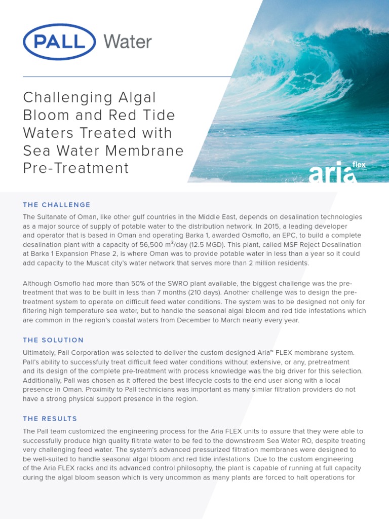 Pall Water - Aria FLEX Custom Water - Barka, Oman | PDF | Desalination ...