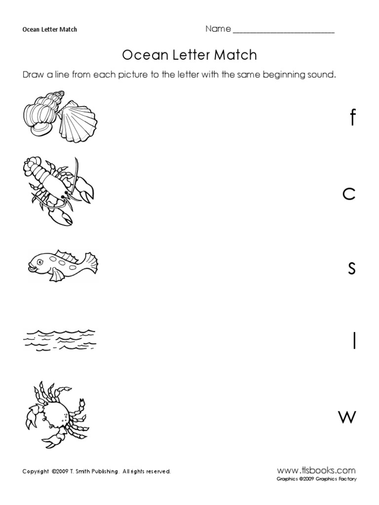 F C S L W: Ocean Letter Match | PDF