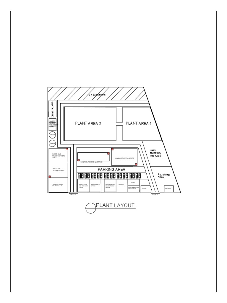 Plant Layout: Plant Area 2 Plant Area 1 | PDF