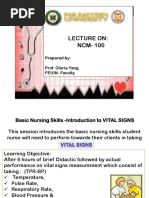 VItal Signs Checklist | PDF | Blood Pressure | Pulse