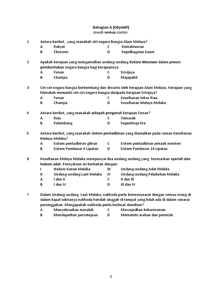 Sejarah Ting 4 | PDF