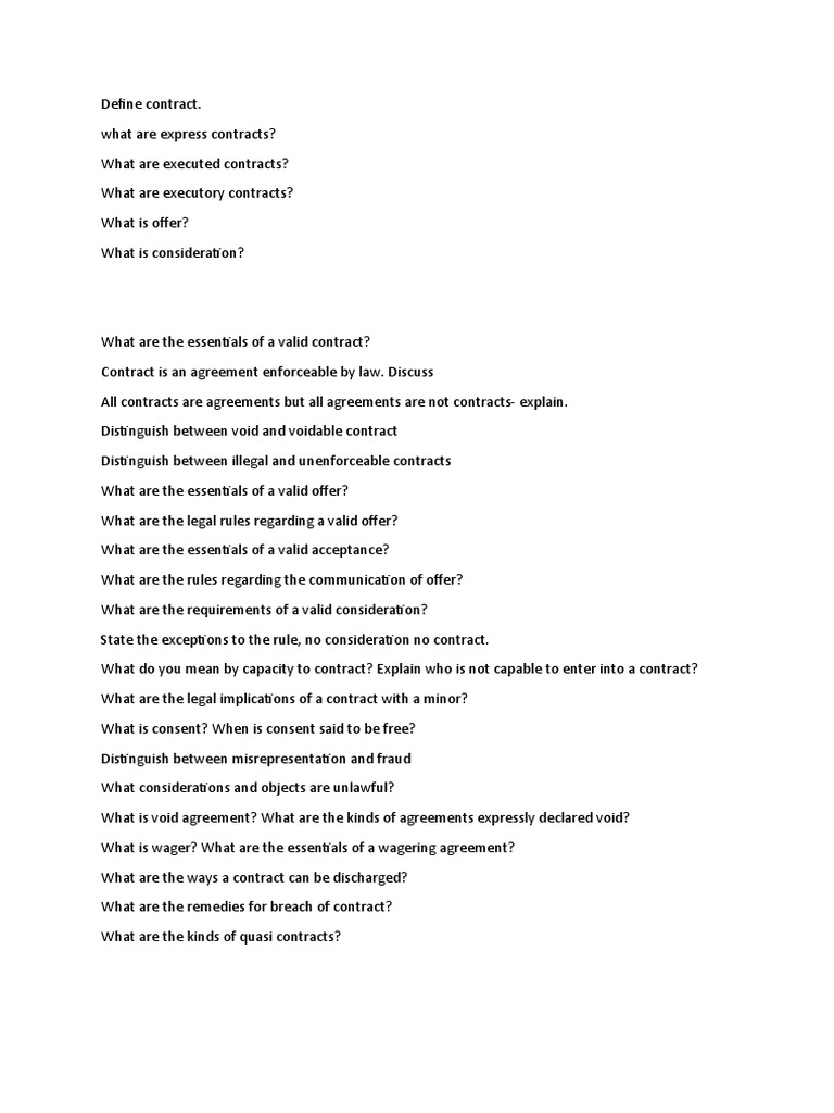 Business Law Question Papers | PDF