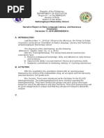 1ST SOSA 2016 Narrative | PDF | Pedagogy | Teaching