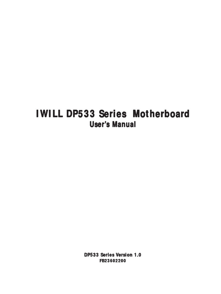dp533 Series | PDF | Bios | Manufactured Goods