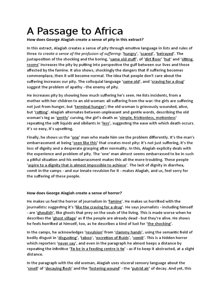 A Passage To Africa | PDF | Disgust | Cognitive Science