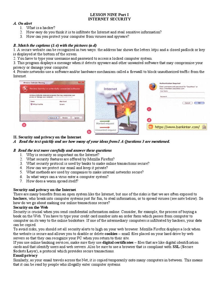 Lesson NINE Part I | Download Free PDF | Malware | Computer Virus