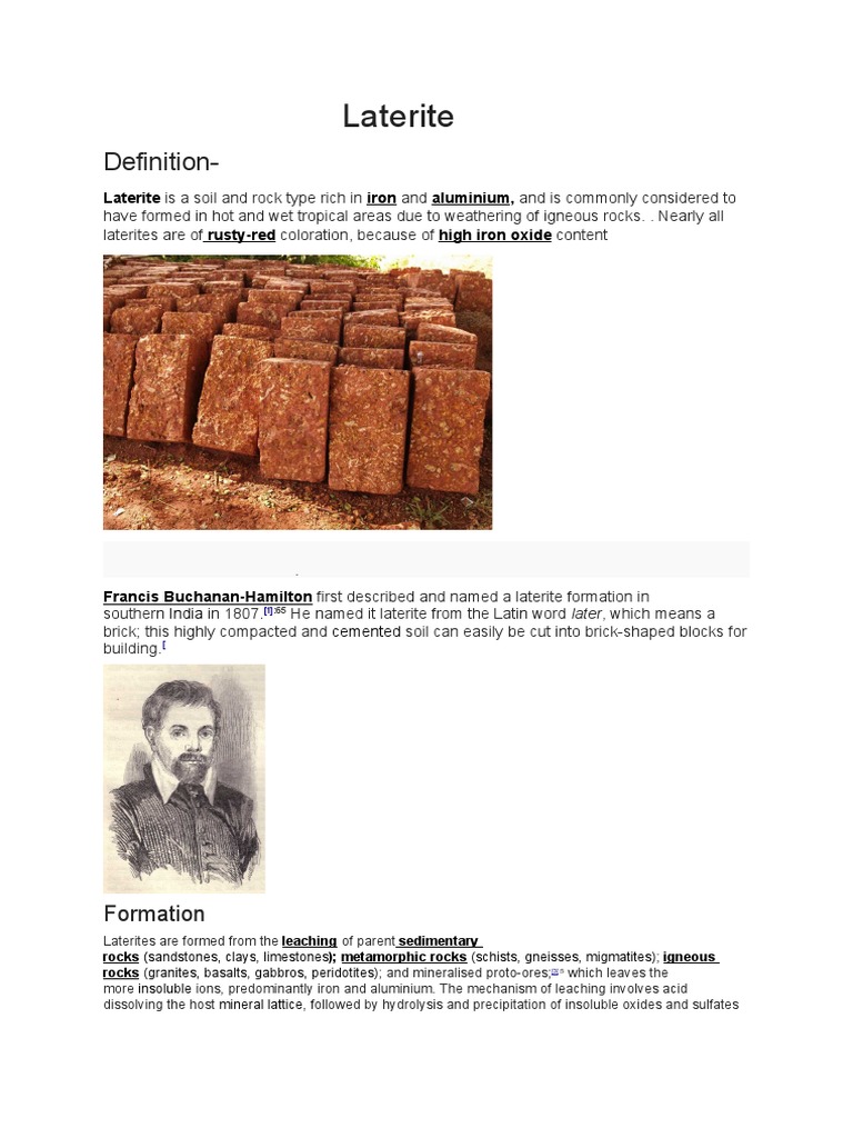 Laterite: Definition | PDF | Natural Materials | Soil