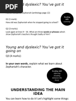Young & Dyslexic (With Footnotes) | PDF | Dyslexia | Prejudices