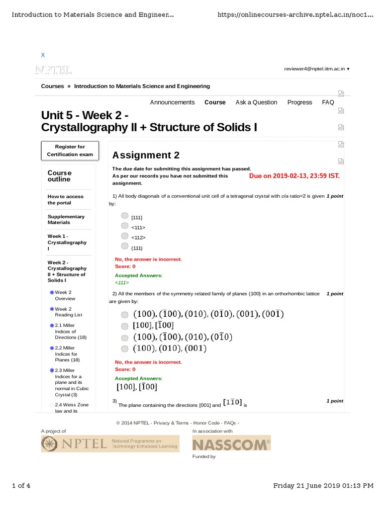 Unit 5 - Week 2 - Crystallography II + Structure of Solids I | PDF | Crystal Structure | Tetrahedron