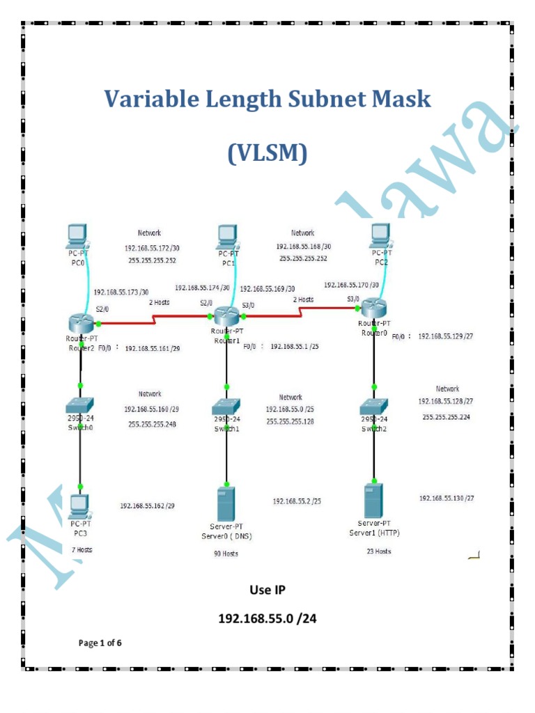 Variable Length Subnet Mask | PDF | Computer Network | Osi Protocols