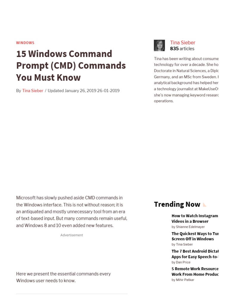 15 Cmd Commands Every Windows User Should Know Youtube Windows Command