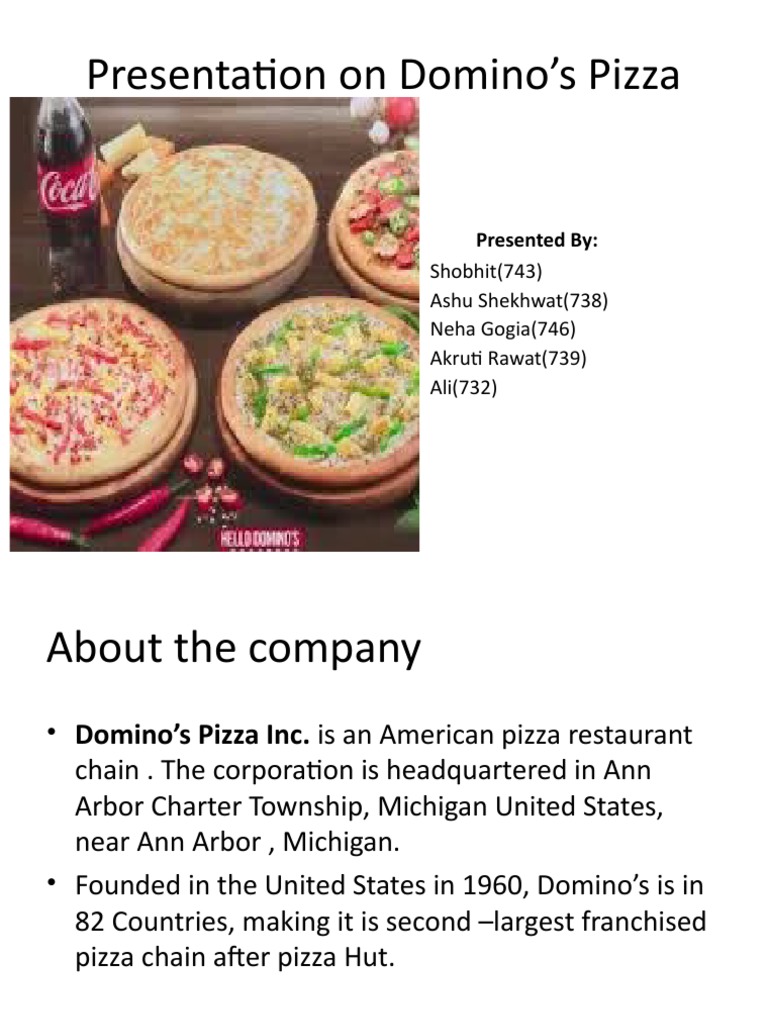 A Comprehensive Analysis of Domino's Pizza: Tracing its History, Global ...