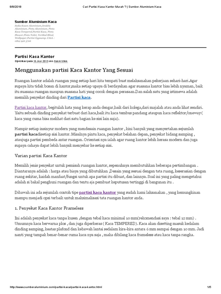 Partisi Kaca | PDF | Griya & Taman | Komputer