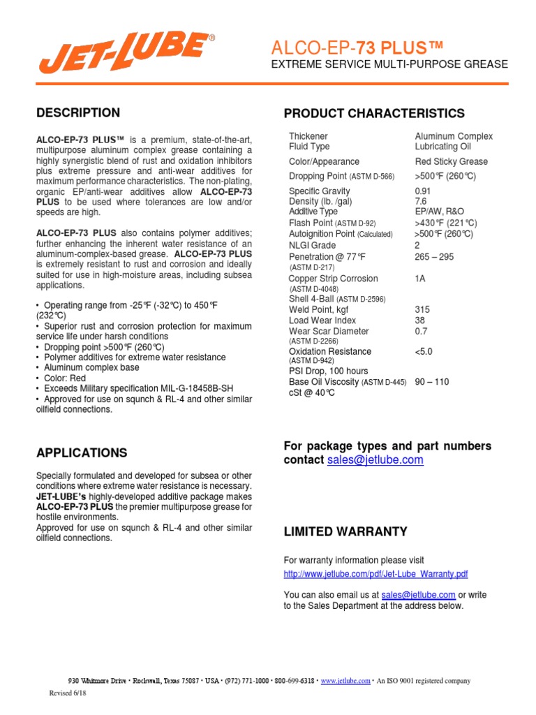 Alco EP 73 Plus - TDS - English | PDF | Soft Matter | Materials Science