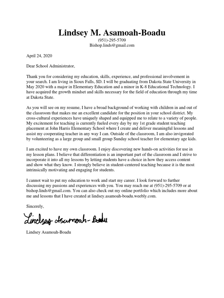 Letter of Introduction | PDF