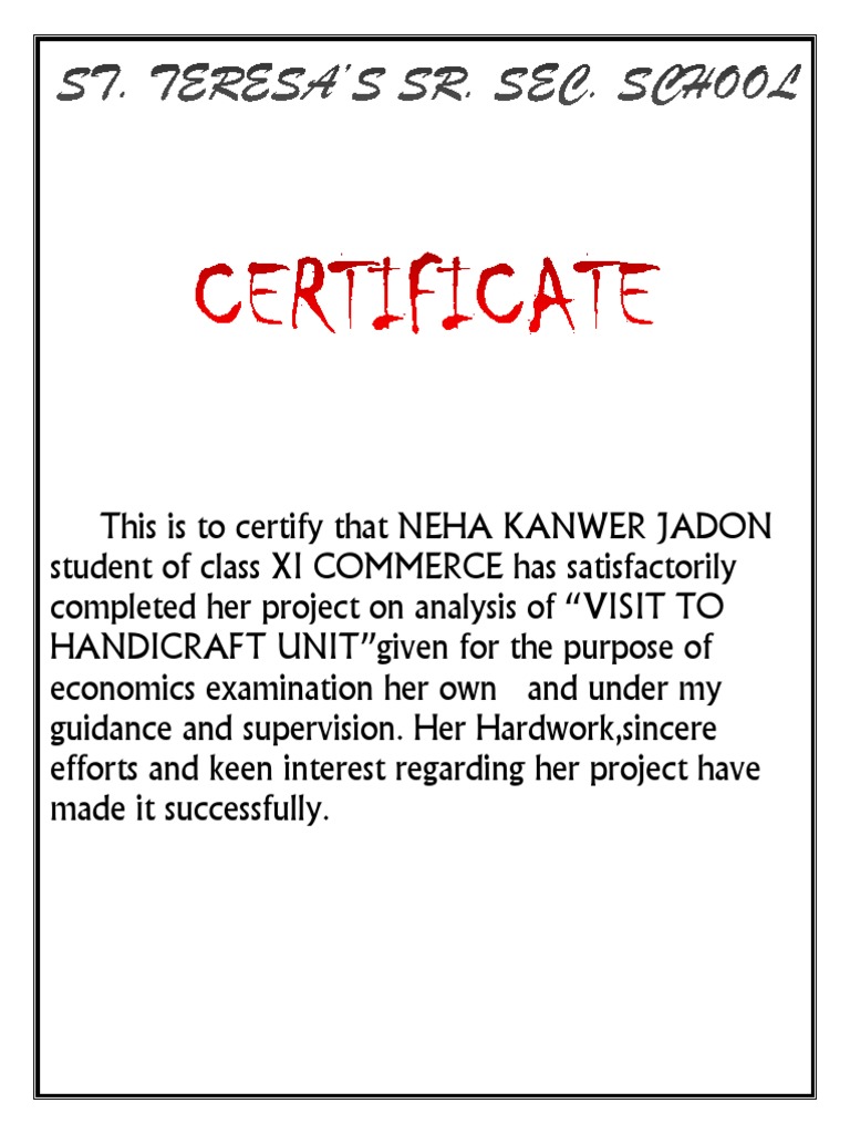 Neha Project 2 | PDF | Recession | Crafts