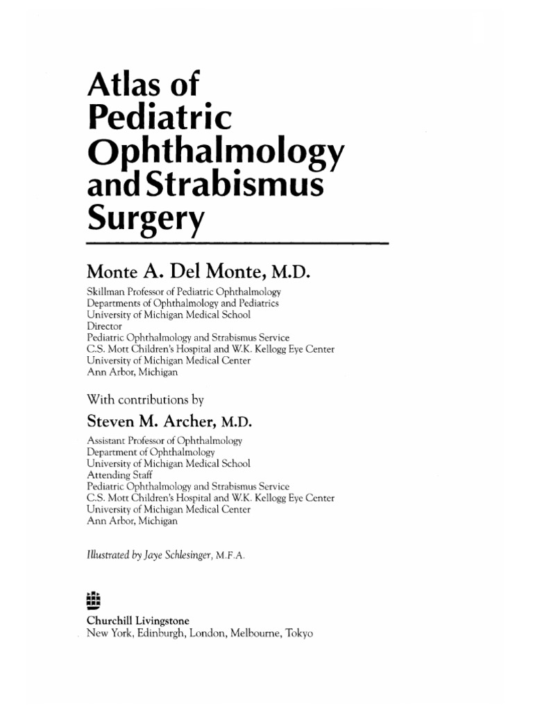 Atlas Peds Ophthal and Strab Surg SM | PDF | Diseases Of The Eye And ...
