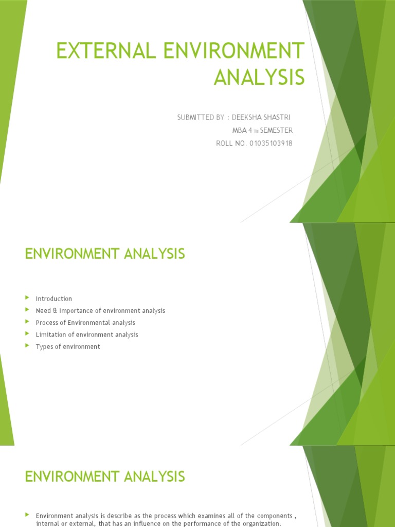 External Environment Analysis | PDF | Economies | Business