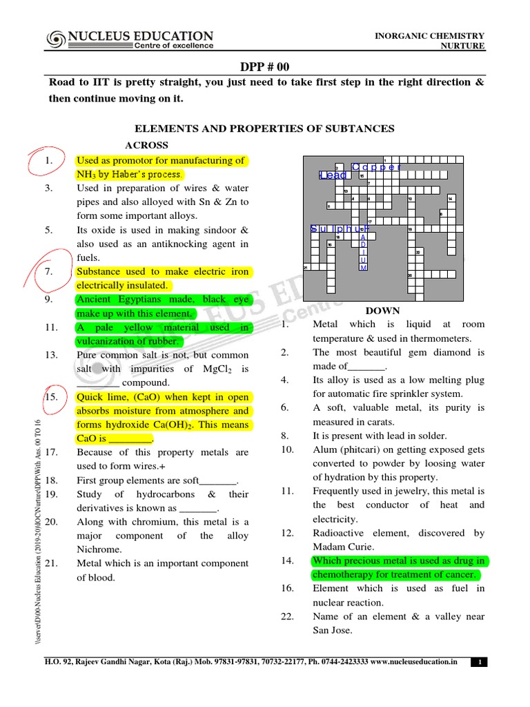 DPP 00 Ioc | PDF | Metals | Alloy