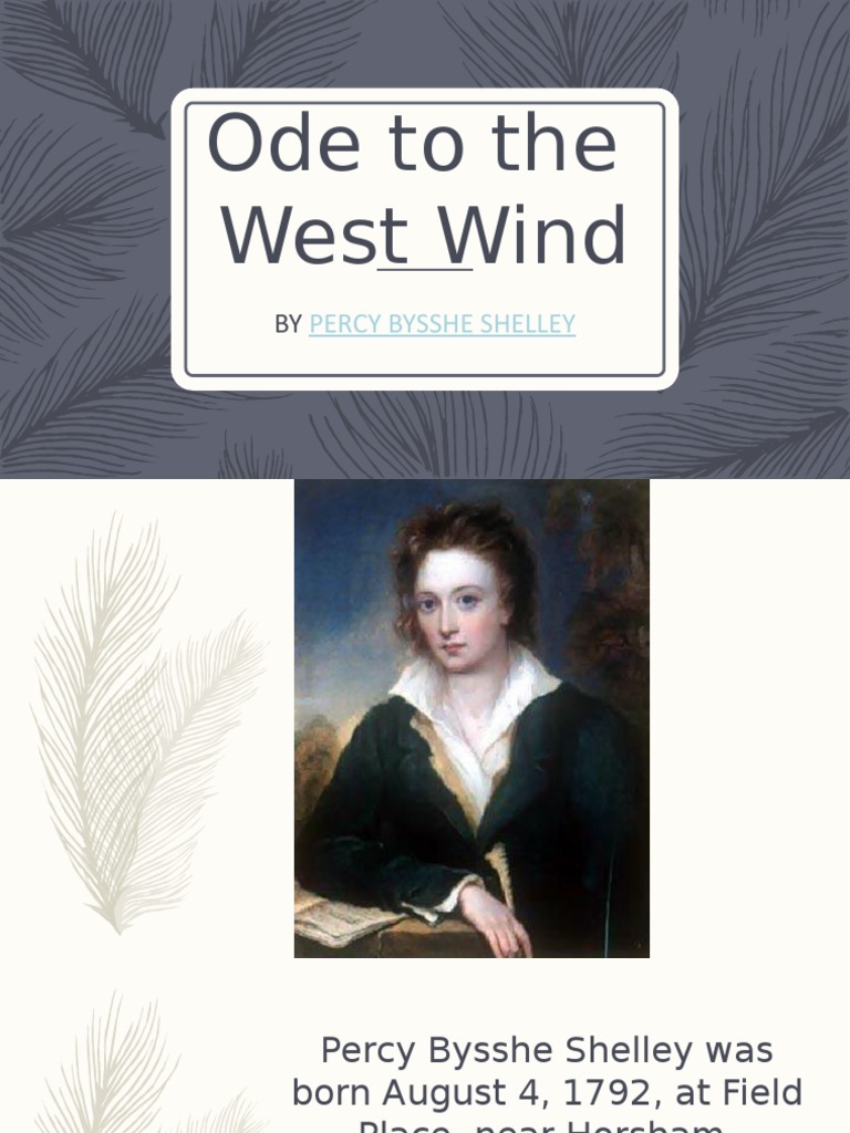 Ode To The West Wind | PDF | Percy Bysshe Shelley | Mary Shelley