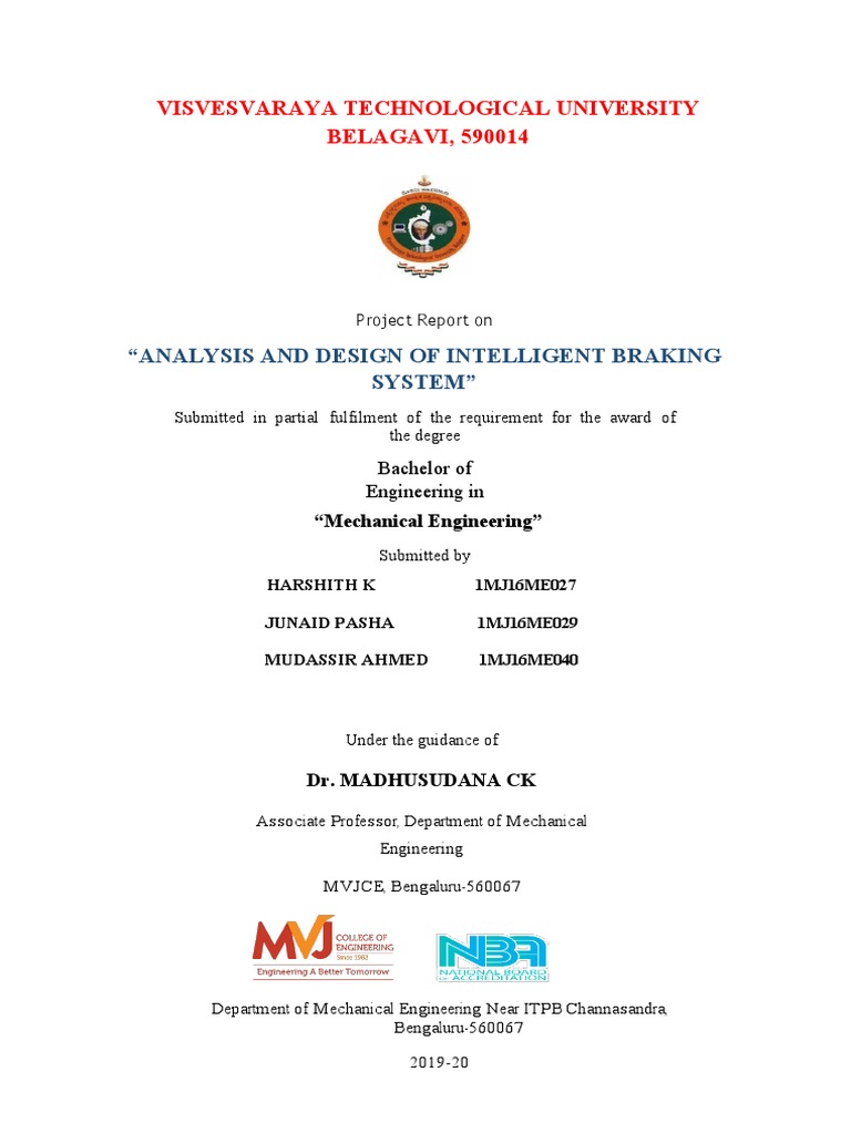 Corrected Report Version 2 | PDF | Brake | Electromagnetic Induction