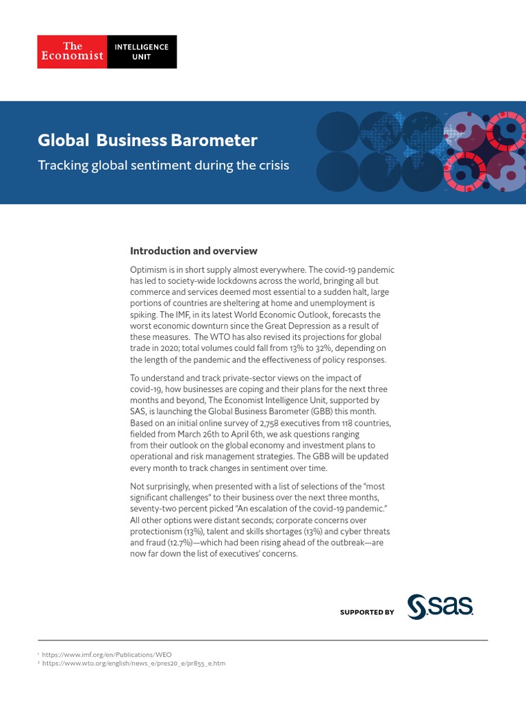 Global Business Barometer: Tracking Global Sentiment During The Crisis ...