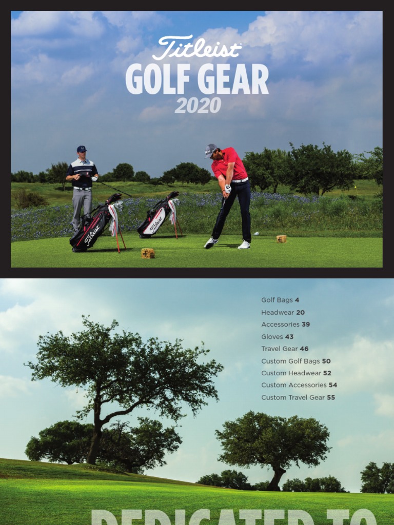 2020 Titleist Golf Gear Catalogue 05022020 | PDF | Clothing | Nature