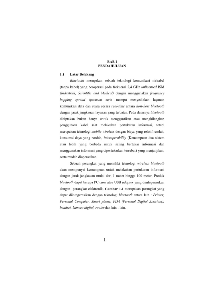 Modul Pengertian Bluetooth | PDF