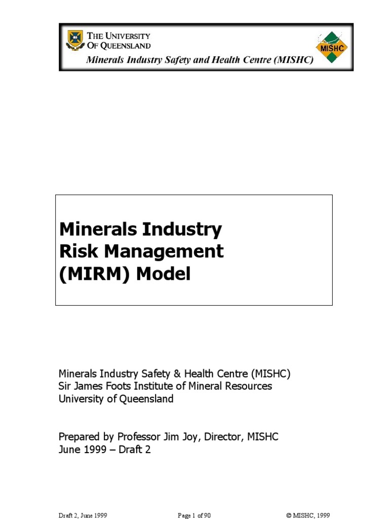 MIRM Framework | PDF | Risk Assessment | Risk Management