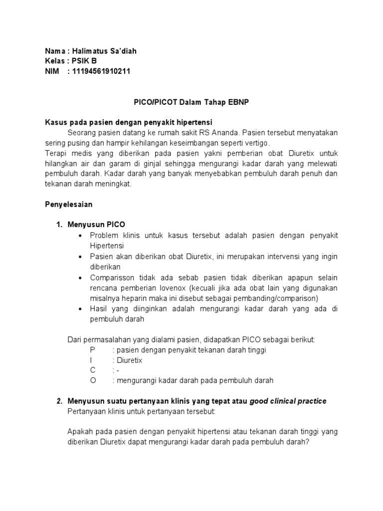 Terapi Diuretix untuk Hipertensi | PDF