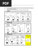 Basketball Referee Signals Guide | PDF | Hand | Ball Games